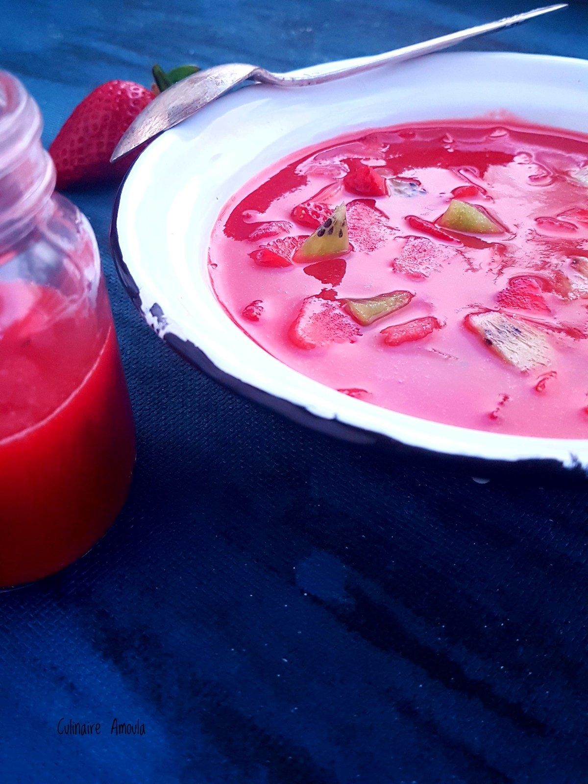 Soupe de fraises - Culinaire Amoula