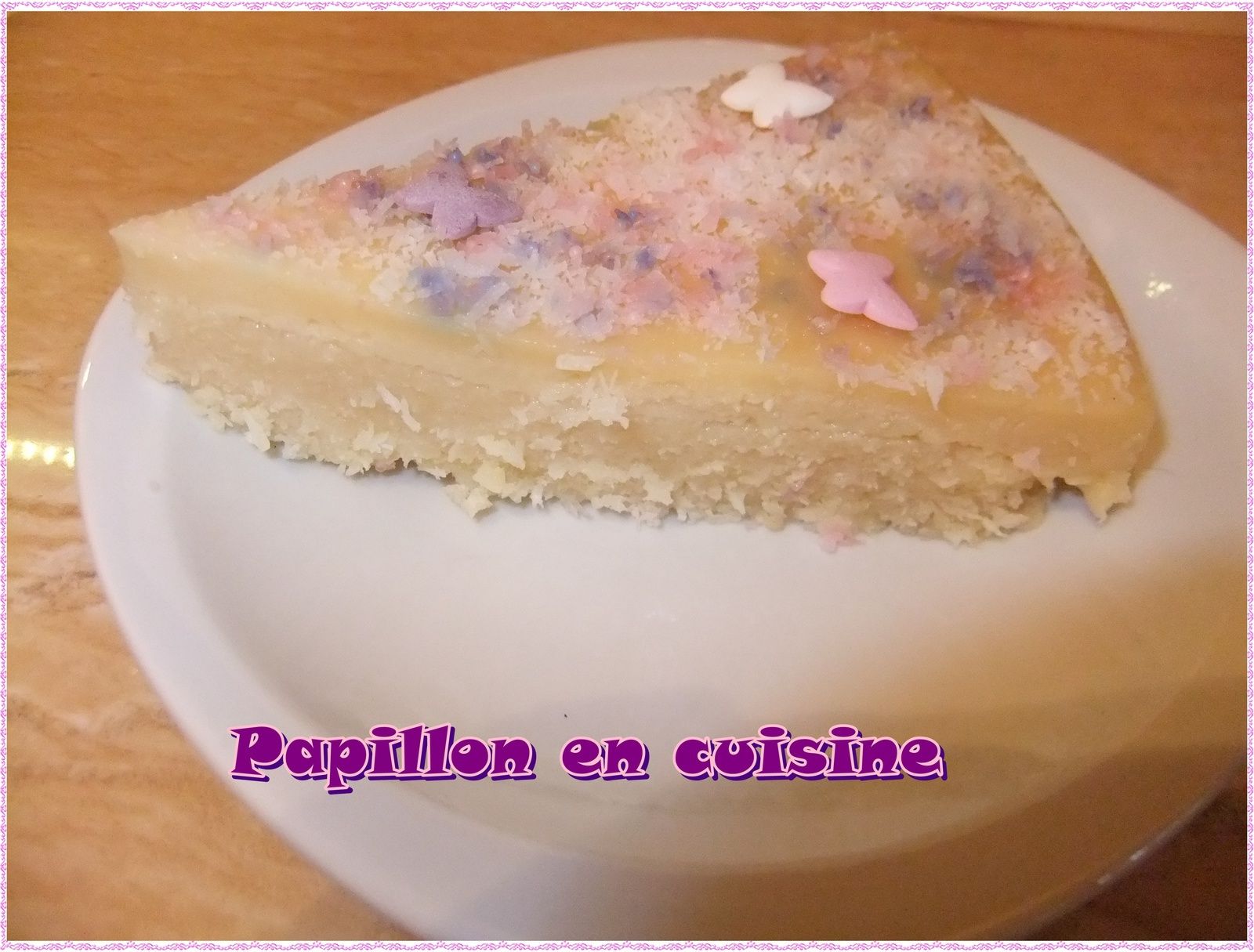 Recette: Gâteau flan à la noix de coco - Papillon en cuisine