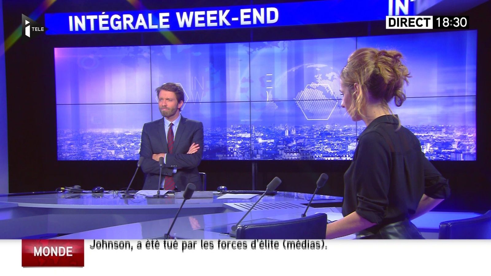 ALICE DARFEUILLE pour INTEGRALE WEEK-END le 2016 07 08 sur i>tele ...