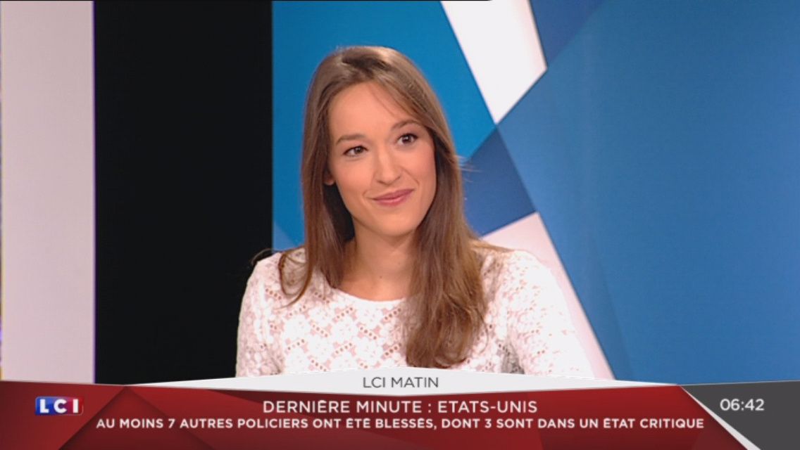 LAURA POUGET dans LCI MATIN le 2016 07 08 sur LCI - vuesalatele le blog