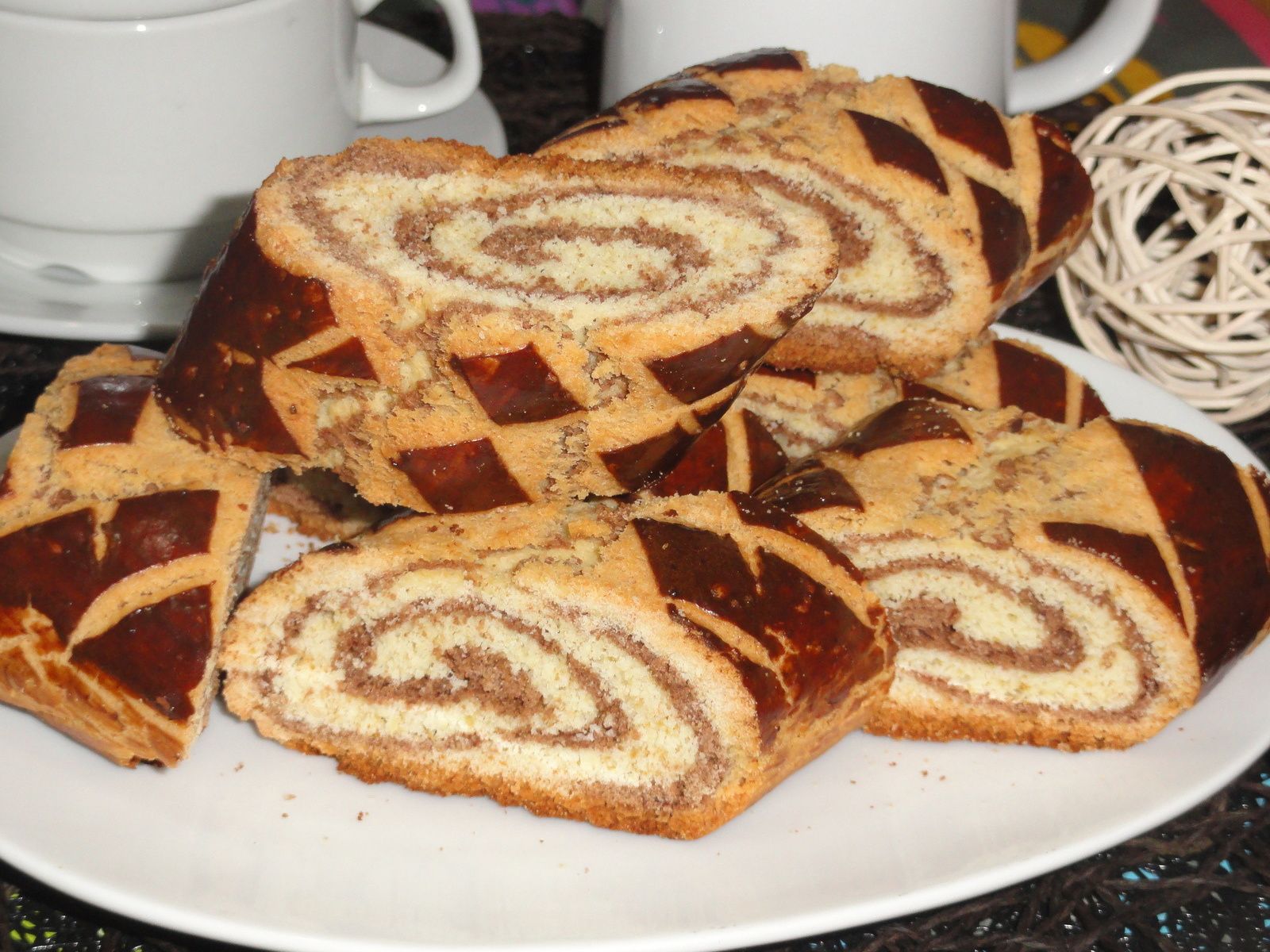 Croquets marbrés au chocolat / gateau Algerien sec - Univers de Hayat