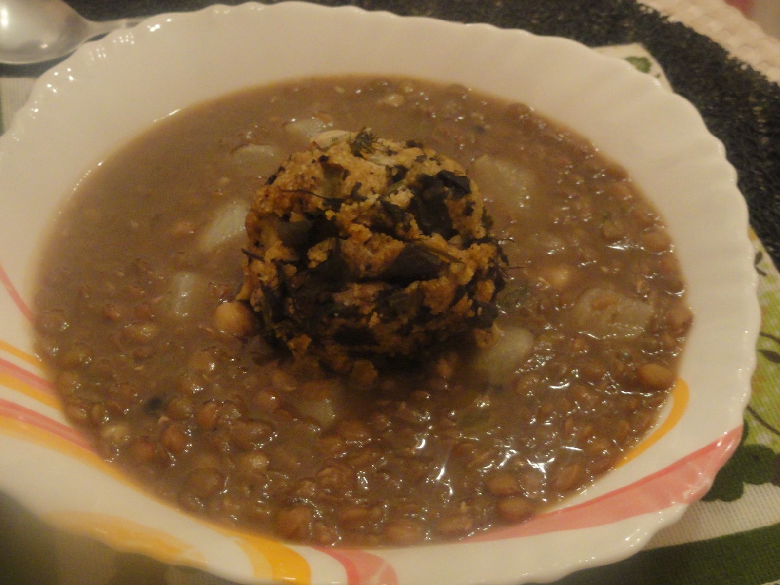 Kouirate bel-adesse de cherchell (tékarbabines)boulettes aux herbes et ...