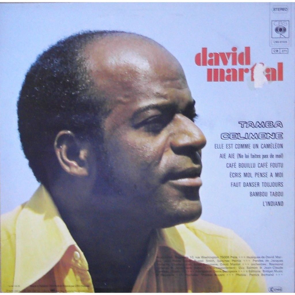 david martial, un chanteur originaire des antilles françaises devenu ...