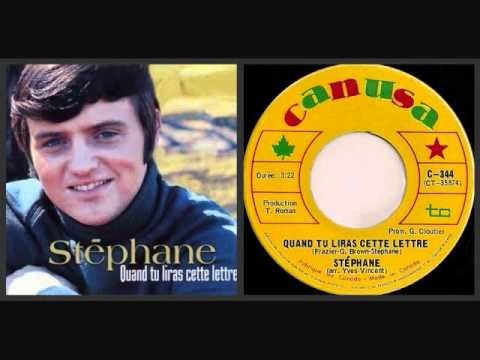stéphane, un chanteur québécois qui débute sa carrière en 1967 et ...
