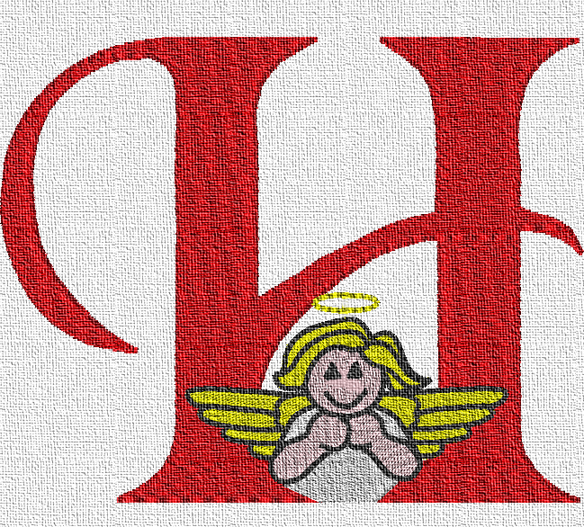 ABC anges, la lettre H - Chez elkalin.com