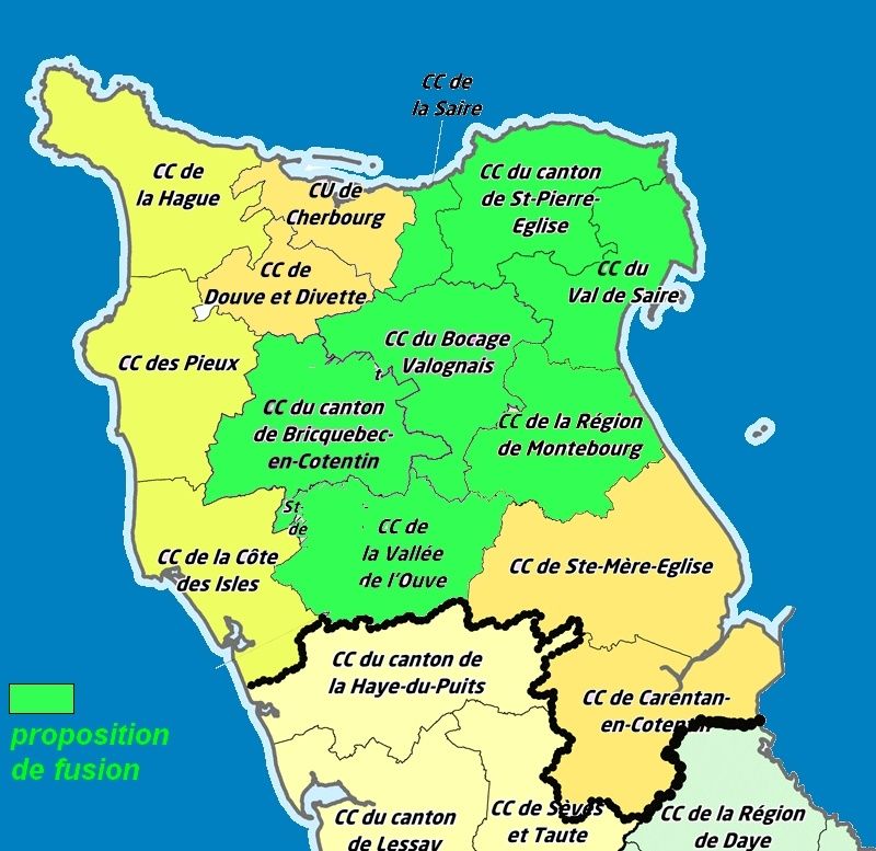 Quelle fusion de communautés de communes ? - Le Val de Saire par Ph L Quelle fusion de communautés de communes ? - Le Val de Saire par Ph L