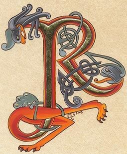 Enluminure lettrines R (modernes et anciennes) - Chez careli