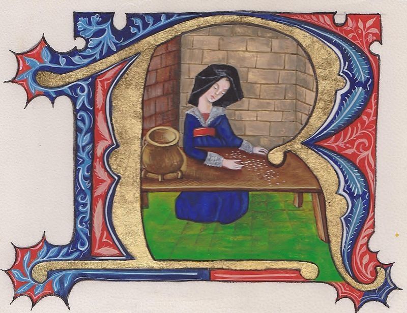 Enluminure lettrines R (modernes et anciennes) - Chez careli