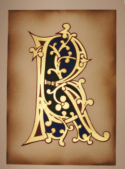 Enluminure lettrines R (modernes et anciennes) - Chez careli