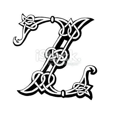 Enluminure lettrine : Z (modernes et anciennes) - Chez careli