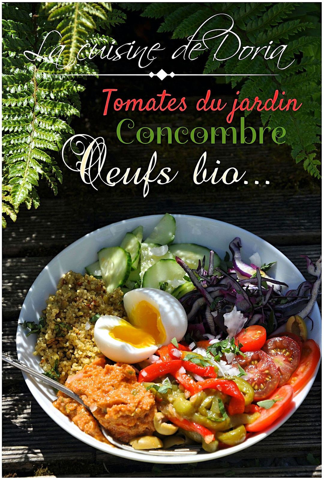 Salade mixte aux oeufs bio