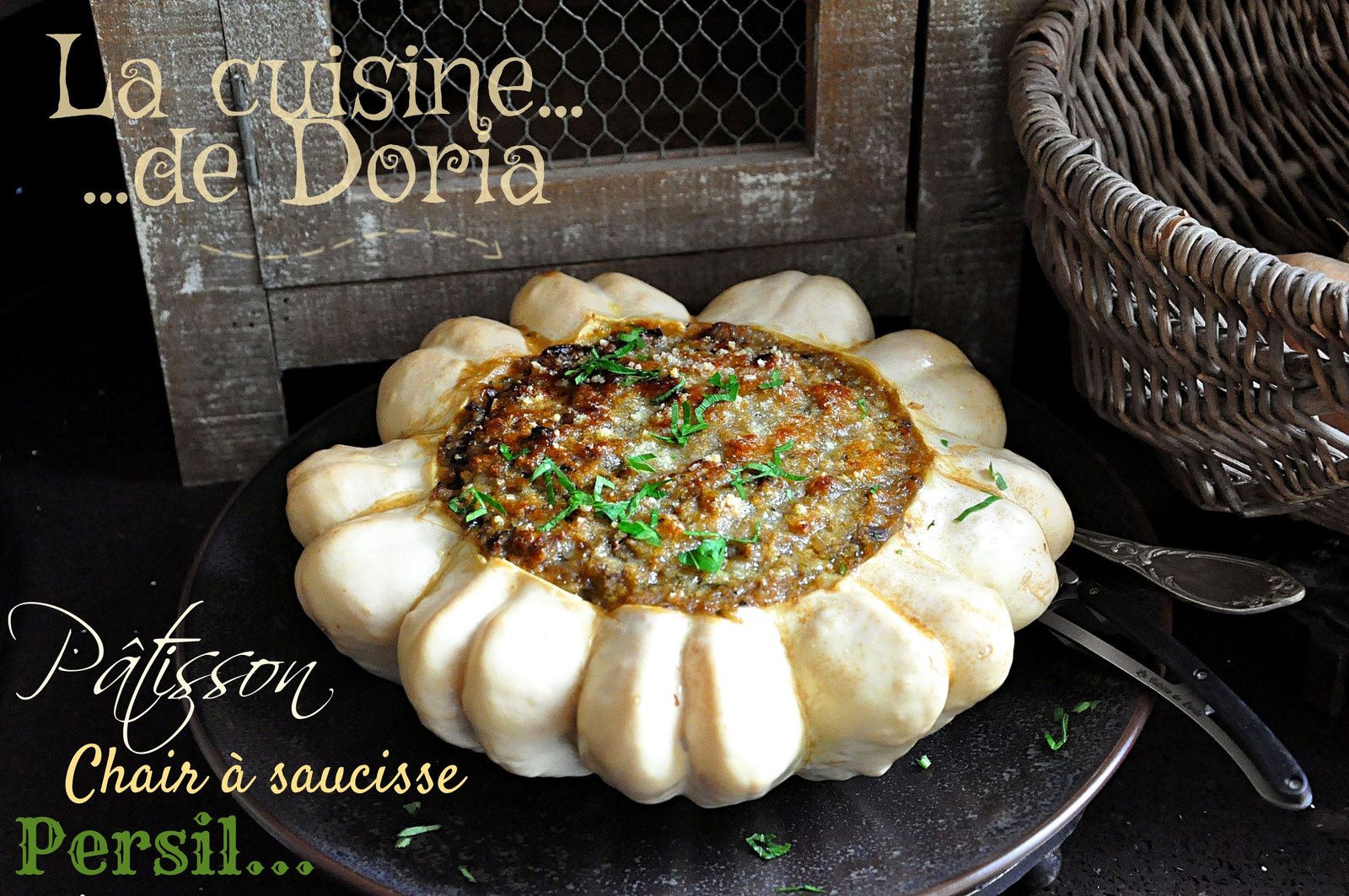 Pâtisson farçi à la chair de saucisse