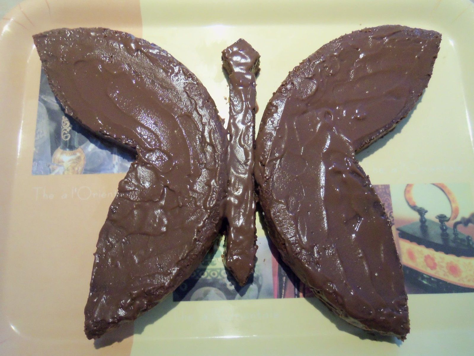 Gâteau chocolat papillon - La p'tite cuisine de Sybille