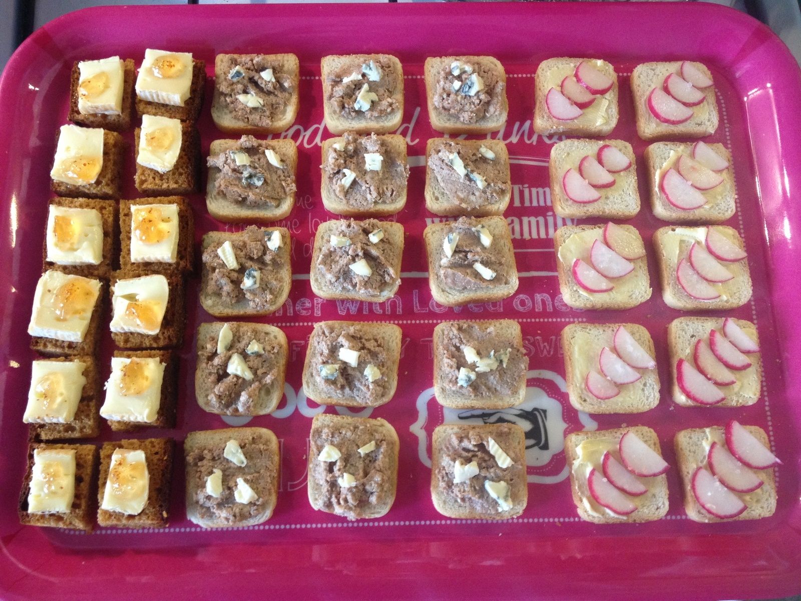 Canapés à la croque en sel au sel rose de l'Himalaya - Popote de petit ...