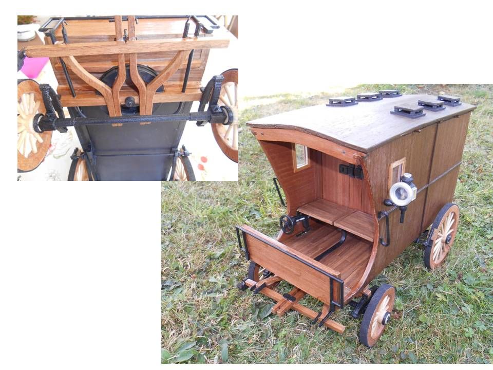 Fourgon Cellulaire de Verlaine : La maquette - Maquettes hippomobiles