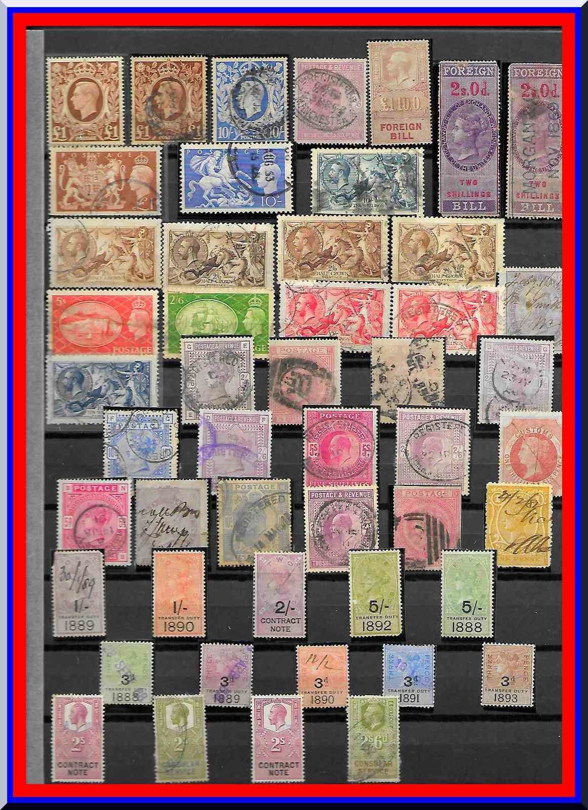 TIMBRES FISCAUX & TAXES DE GRANDE-BRETAGNE. - UN TIMBRE - UNE HISTOIRE.