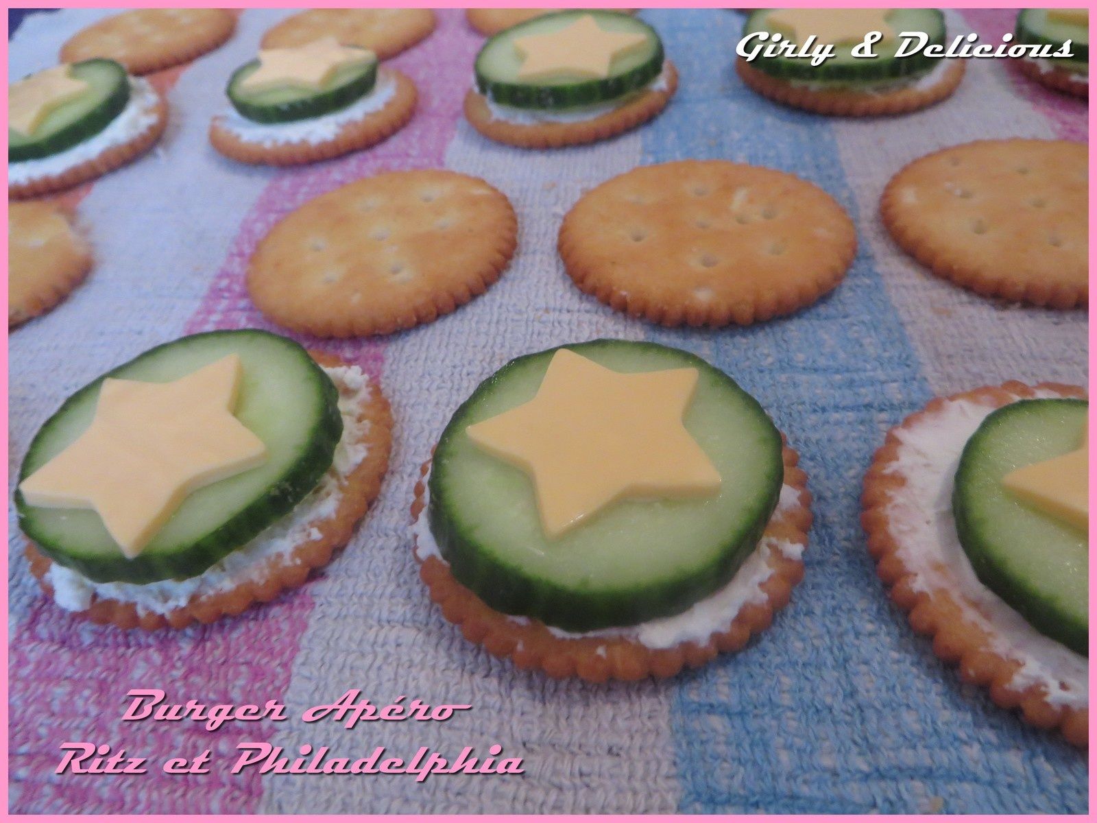 Burger Apéro Ritz et Philadelphia - Girly and Delicious