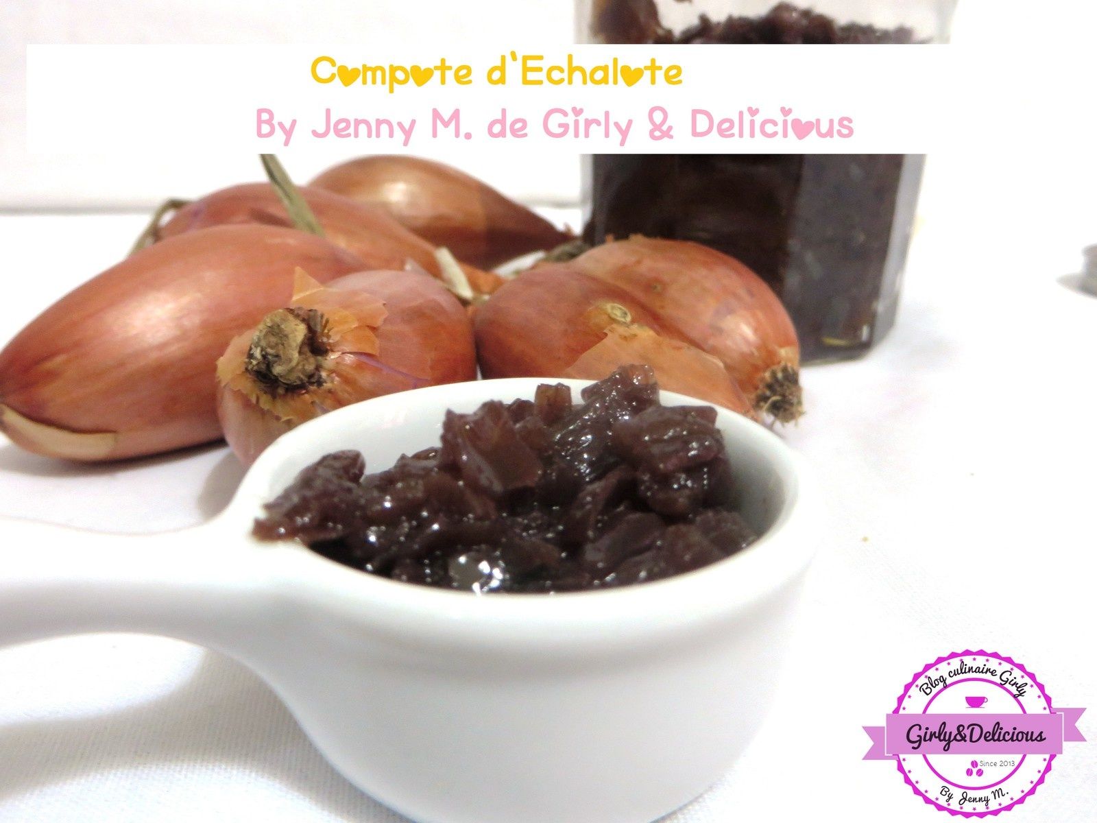 Compote d'échalote épicée au vin rouge - Girly and Delicious