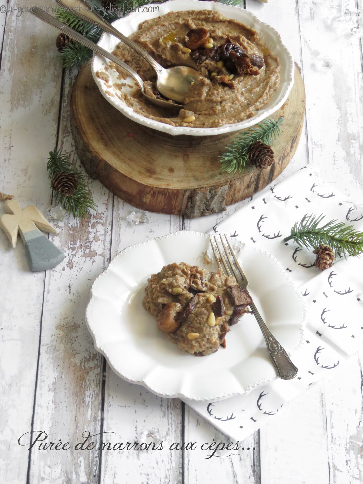Purée de marron aux cèpes - La gourmandise est un joli défaut