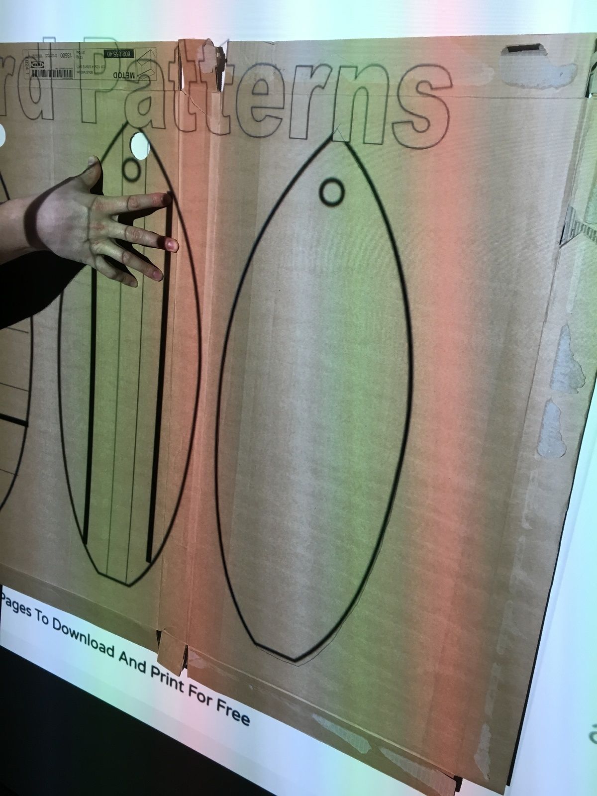 DIY - La planche de surf - en carton