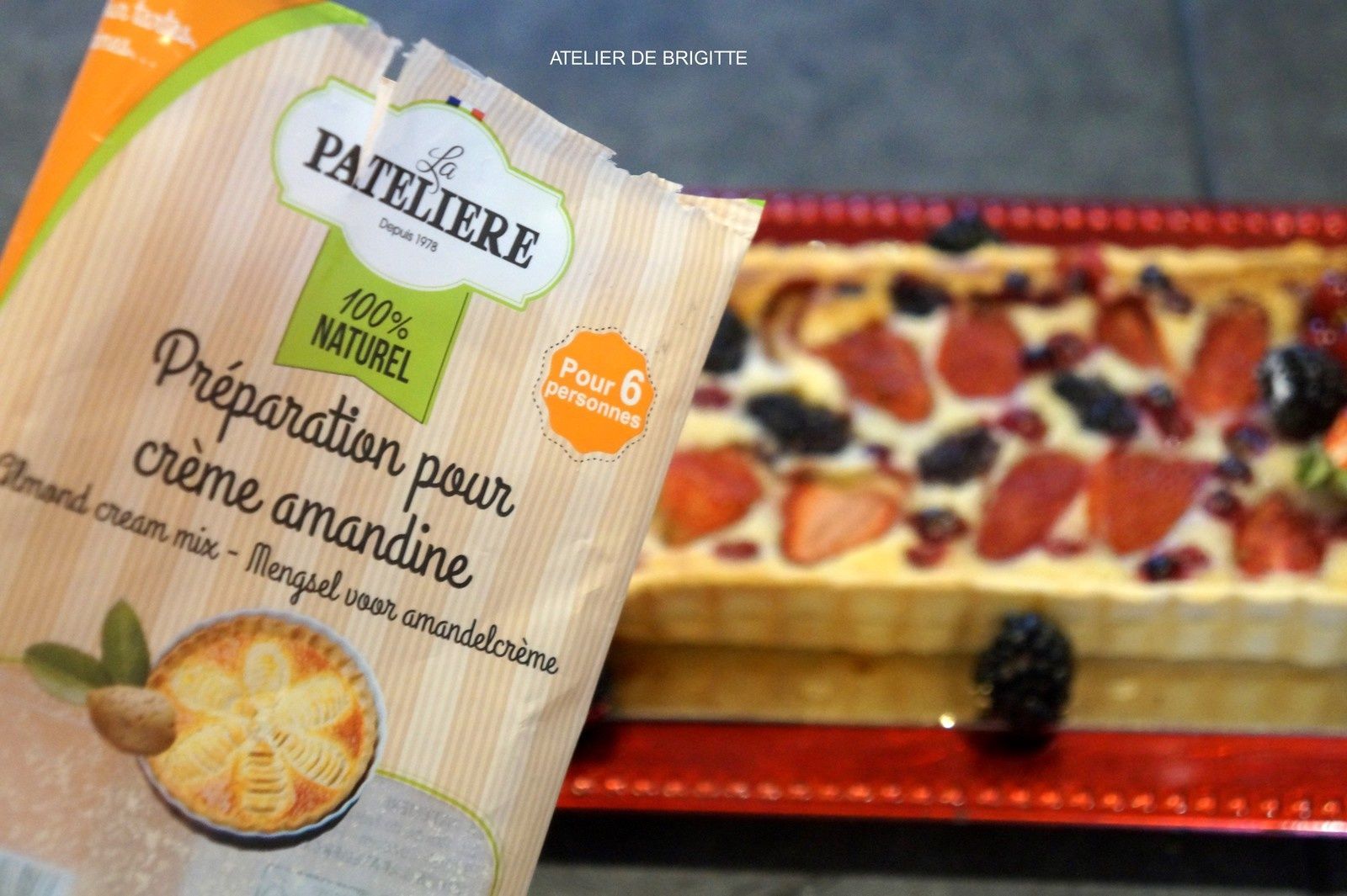 Tarte Amandine aux Fruits Rouges - Atelier de Brigitte, cuisine ...