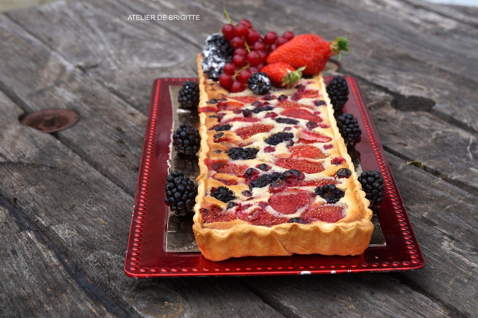 Tarte Amandine aux Fruits Rouges - Atelier de Brigitte, cuisine ...
