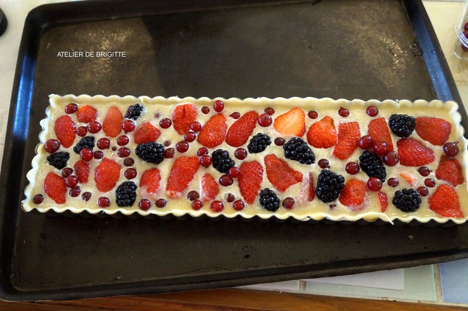Tarte Amandine aux Fruits Rouges - Atelier de Brigitte, cuisine ...