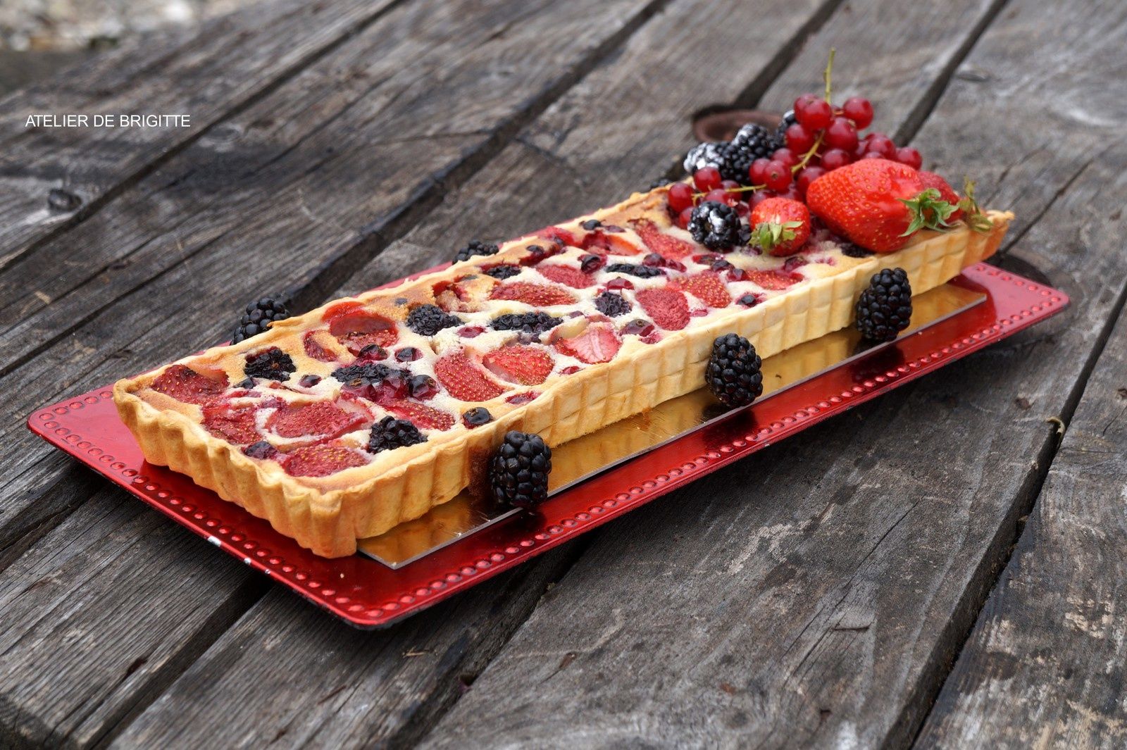 Tarte Amandine aux Fruits Rouges - Atelier de Brigitte, cuisine ...
