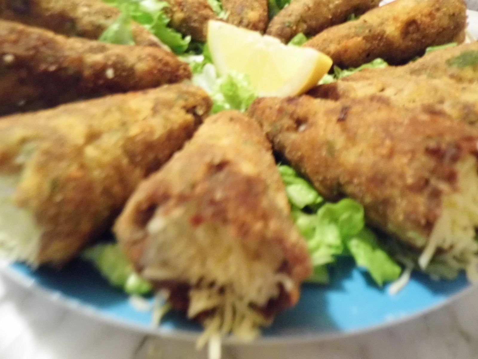 Cornets de viande panés - Ma vitrine à délices