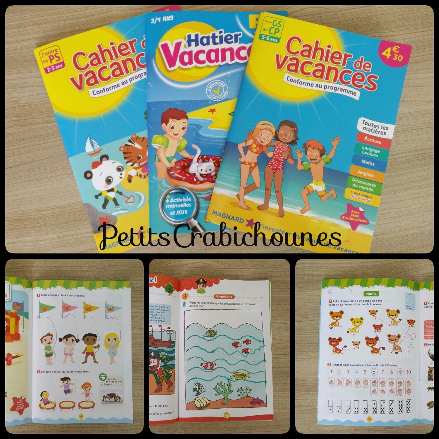 Cahiers de vacances. - Petits Crabichounes