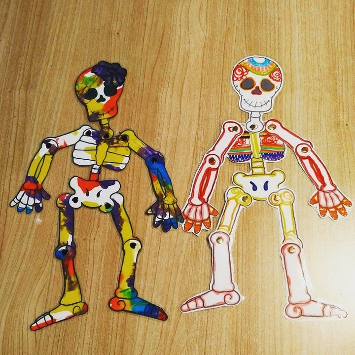 Squelette mexicain, gabarit disponible. - Petits Crabichounes