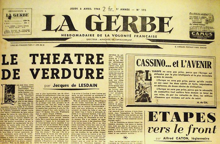 La Gerbe - Mémoires de Guerre