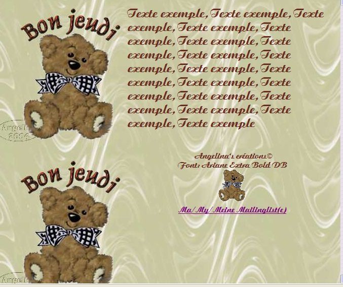 Bon jeudi Nounours Incredimail & Papier A4 h l & outlook & enveloppe ...