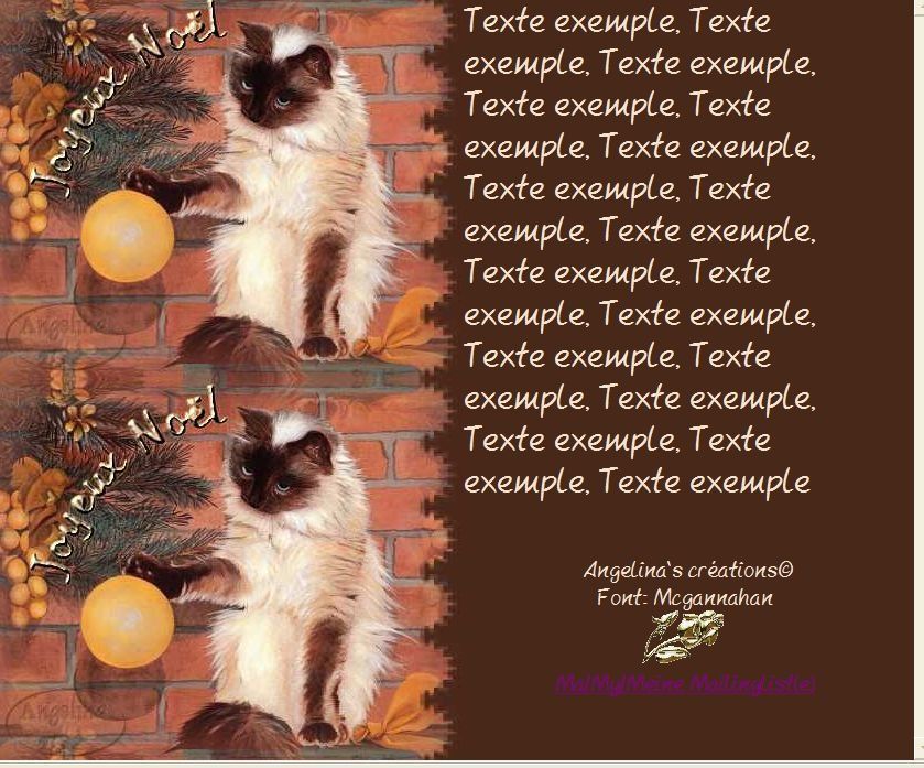 Joyeux Noël Chat sapin Incredimail & Papier A4 h l & outlook ...