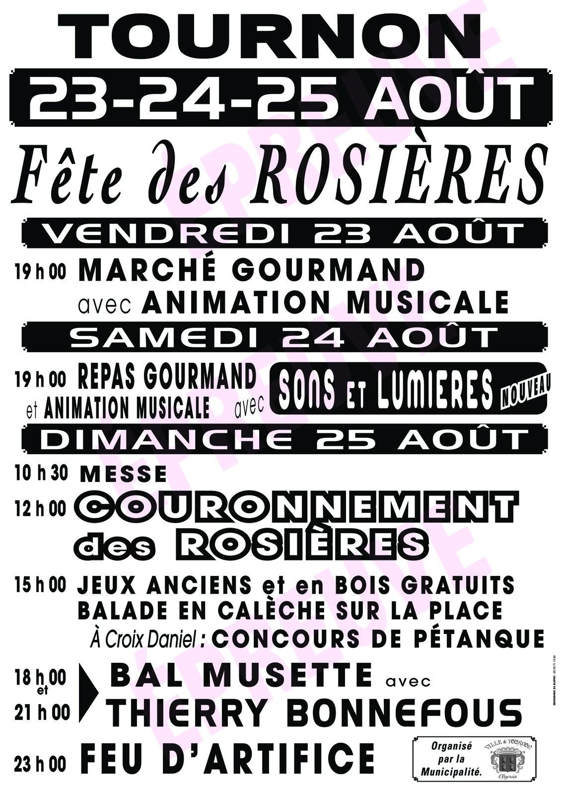 Tournon d’Agenais : la Tradition de la Rose !!! - Tournon reporter