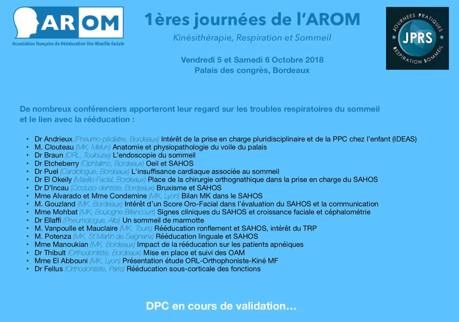 Ière journée de L'AROM - CERROF Cercle d'Etudes et de Recherches en ...