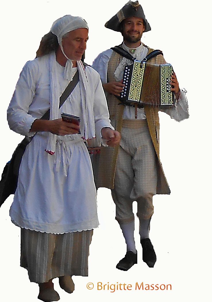 Marc Perrone à l'accordéon et Marie-Odile Chantran à la vielle ...