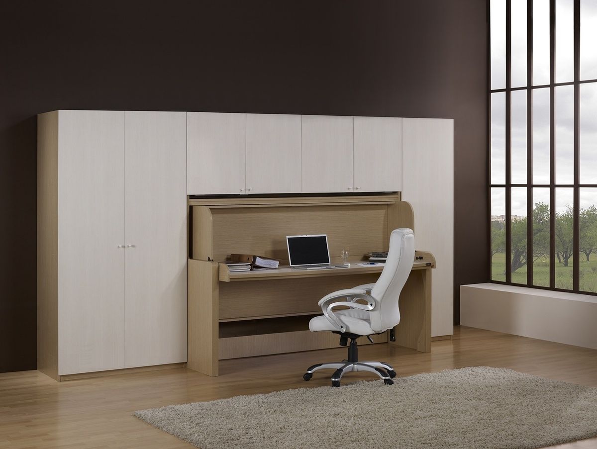 Meuble bureau convertible en lit - CREATIV' BOIS - Fabrication et ...