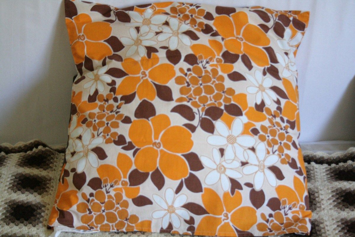 Lot de 2 taies d'oreiller fleur Années 70 - Vintage - Vintage Family