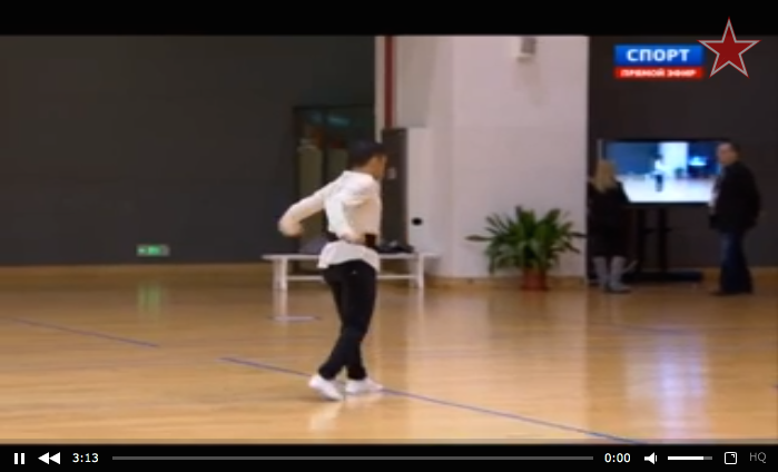 Apparition Florent Amodio juste avant son programme court (concentration, répétition) - Florent ...