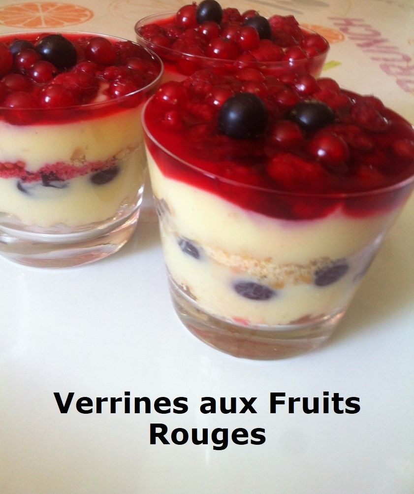 Verrines aux Fruits Rouges - Mes Petites Recettes Préférées
