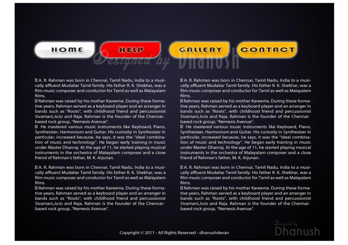 Sample Template 1 - DESIGN PORTAL