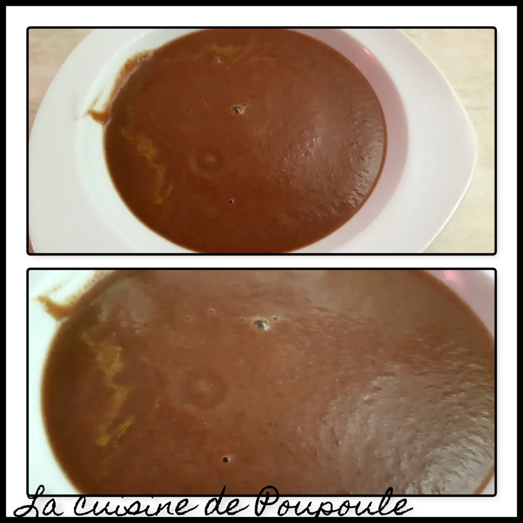 Velouté de carotte rouge, courgette au Kiri - La cuisine de poupoule