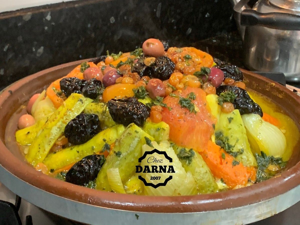 tagine soussi aux légumes طاجين سوسي بالخضر - Chez Darna