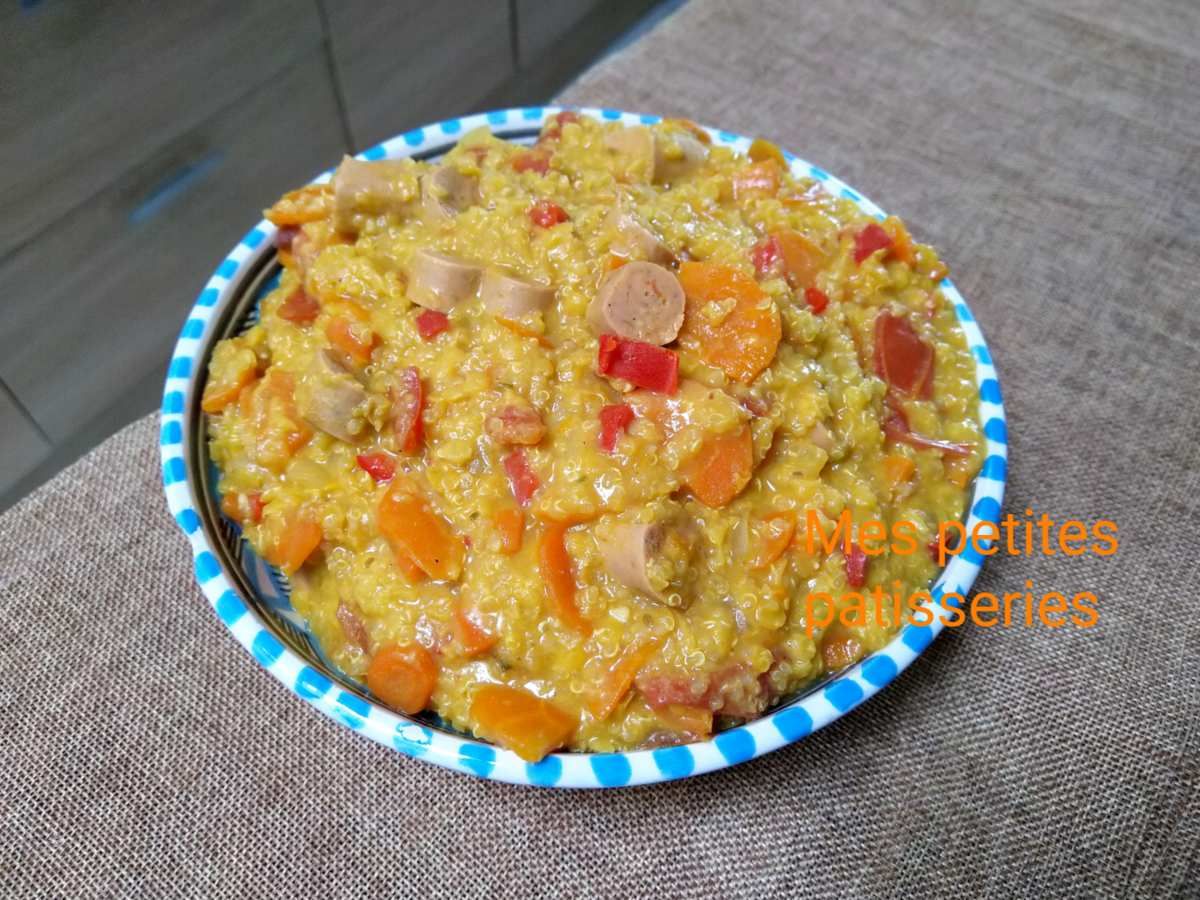 One pot quinoa-lentilles a la crème de coco et aux épices - Mes Petites ...