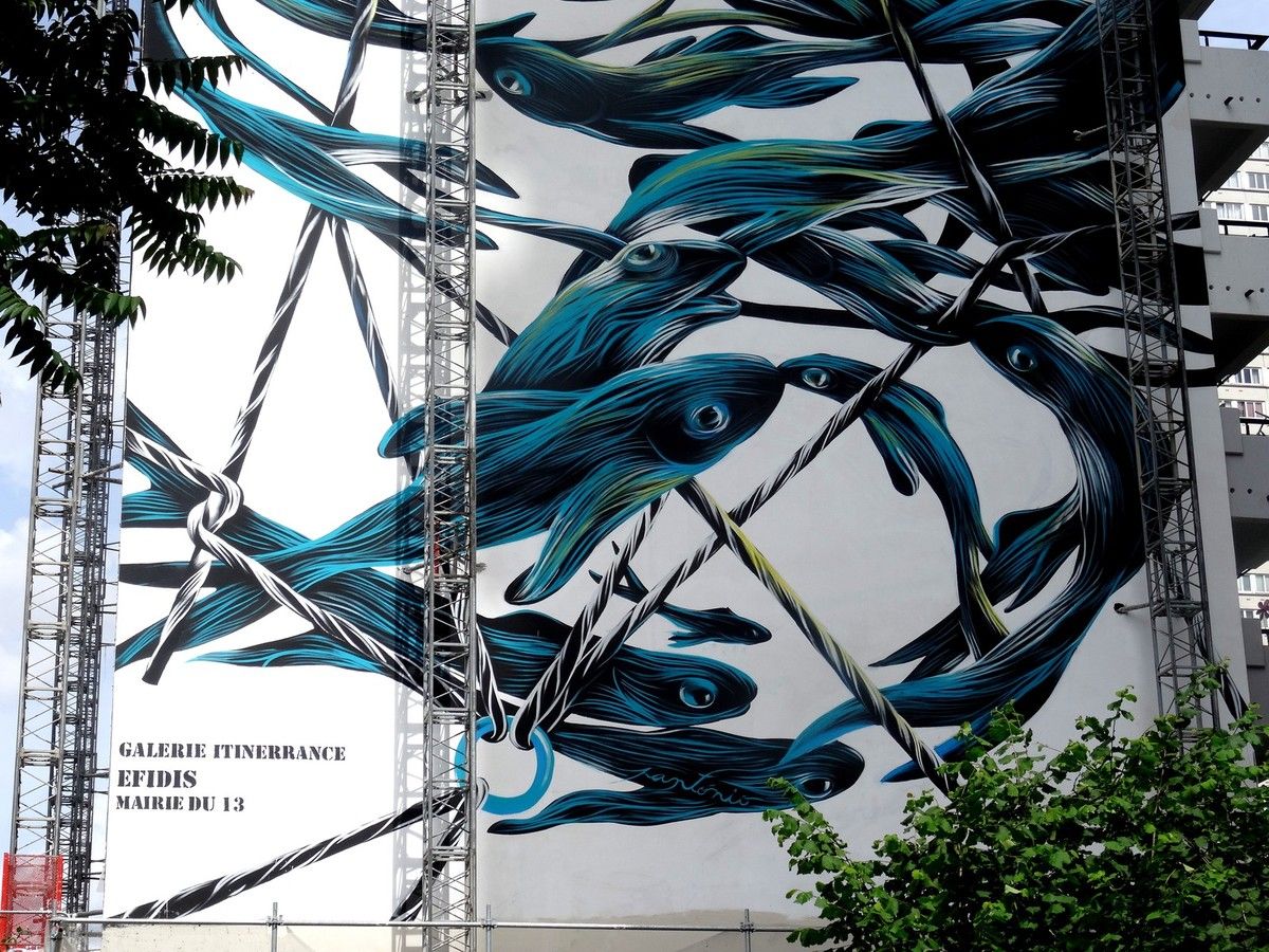 La plus grande fresque d'Europe dans le 13ème par Pantonio