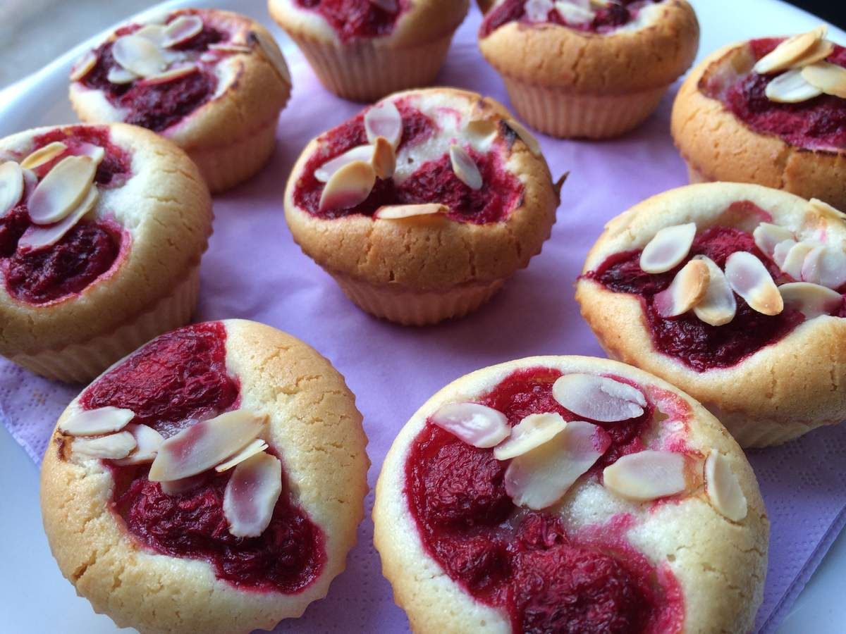 Muffins financiers aux framboises - la cuisine de juju