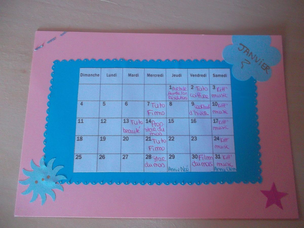 Comment fabriquer son calendrier soi-même ? - Le Blog de Camille et Flavie