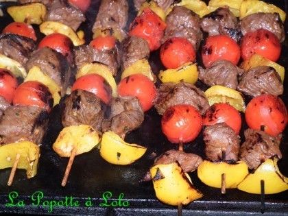 Brochettes de boeuf mariné - La popotte @ lolo