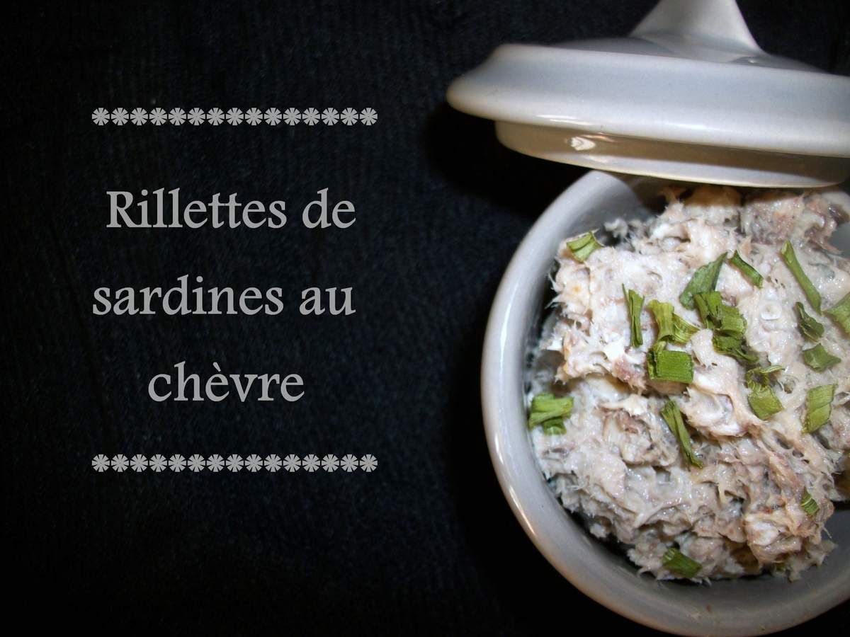 Rillettes de Sardines au Chèvre - Escarpins et Macarons